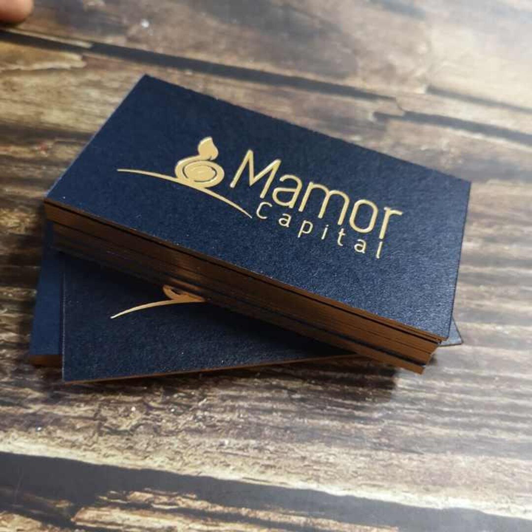 Elegant Gold Stamped Business Cards Luxury Personalized Cards for ...