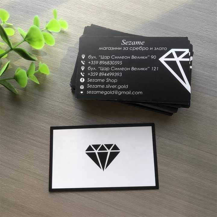 Elegant Black Diamond Business Cards Premium Quality Custom Cards for ...