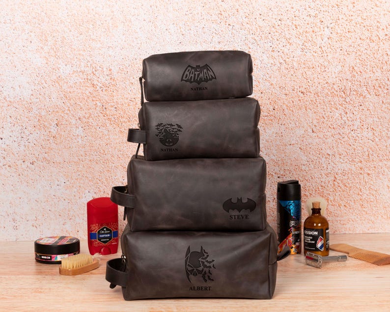 Batman Gift, Superhero Dopp Kit, Dark Knight Toiletry Bag, Comic Book ...