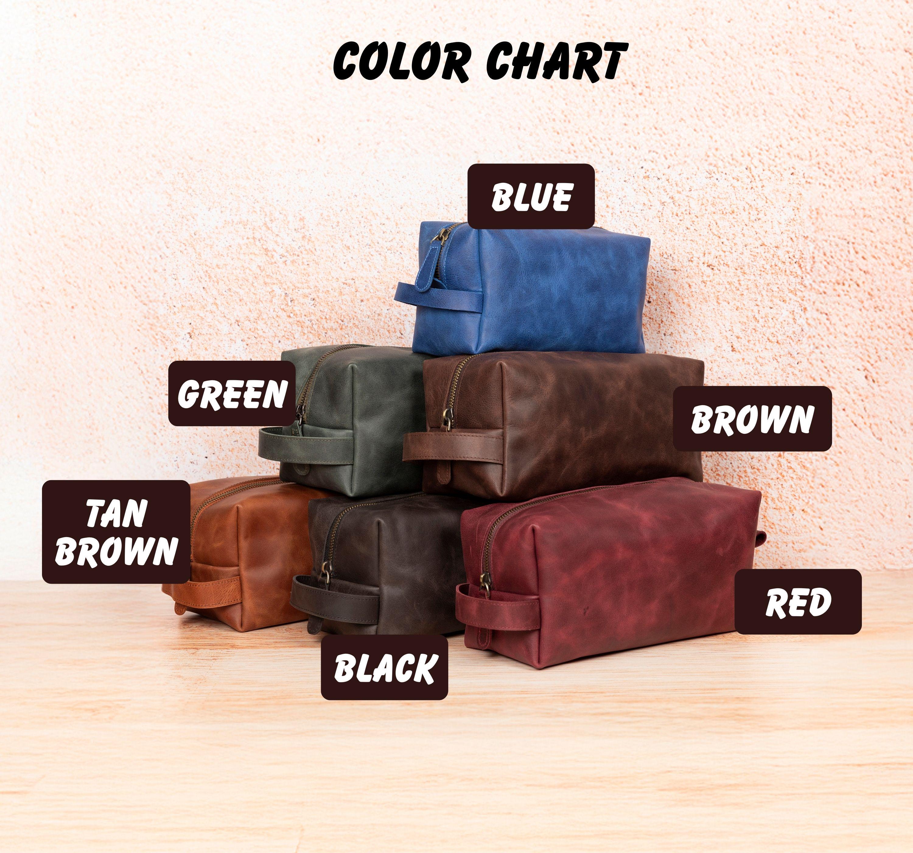 Personalized Baseball Gift Dopp Kit, Leather Toiletry Bag for Men ...