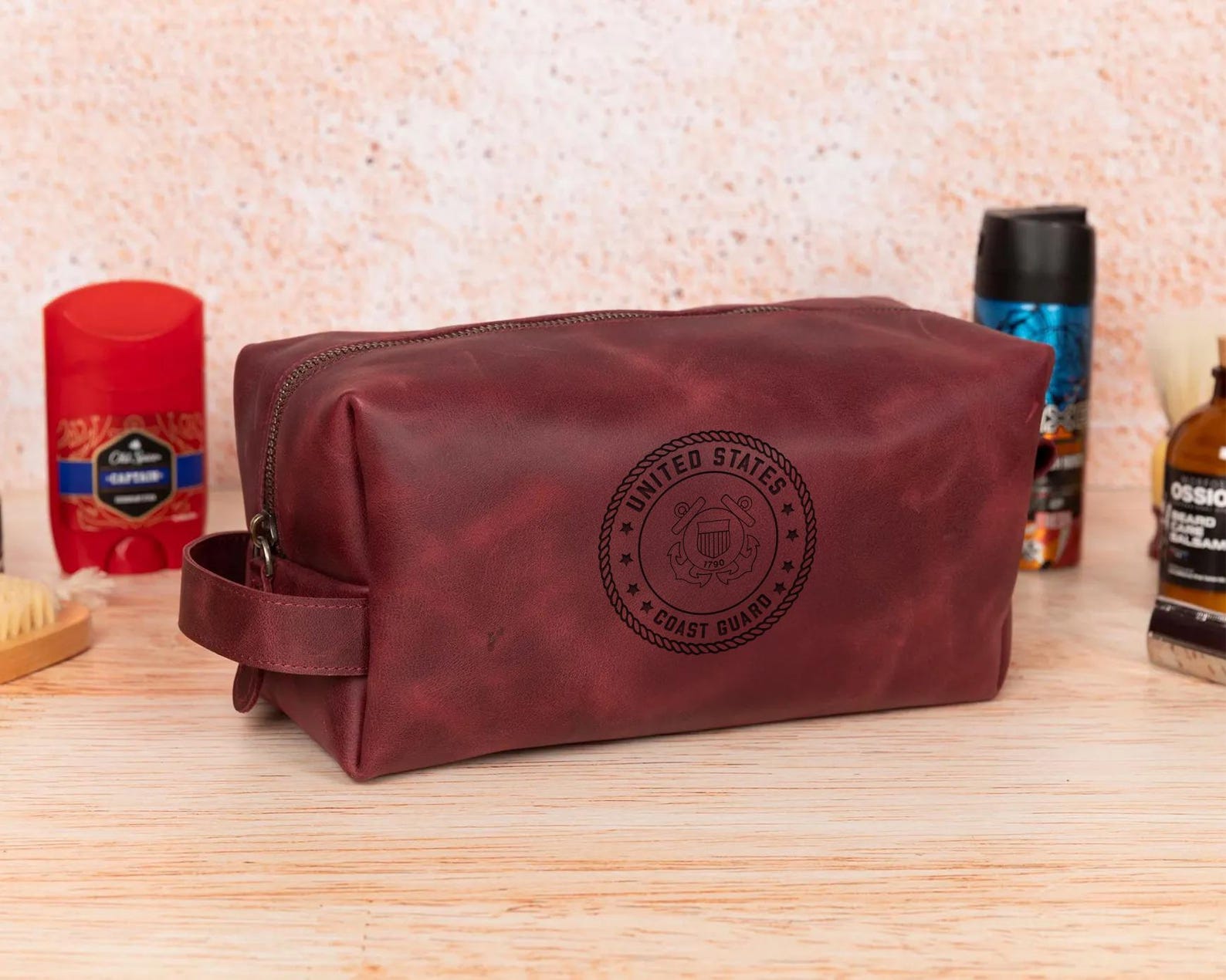 Coast Guard Gift, USA Army Dopp Kit, Military Gift, USA Toiletry Bag ...