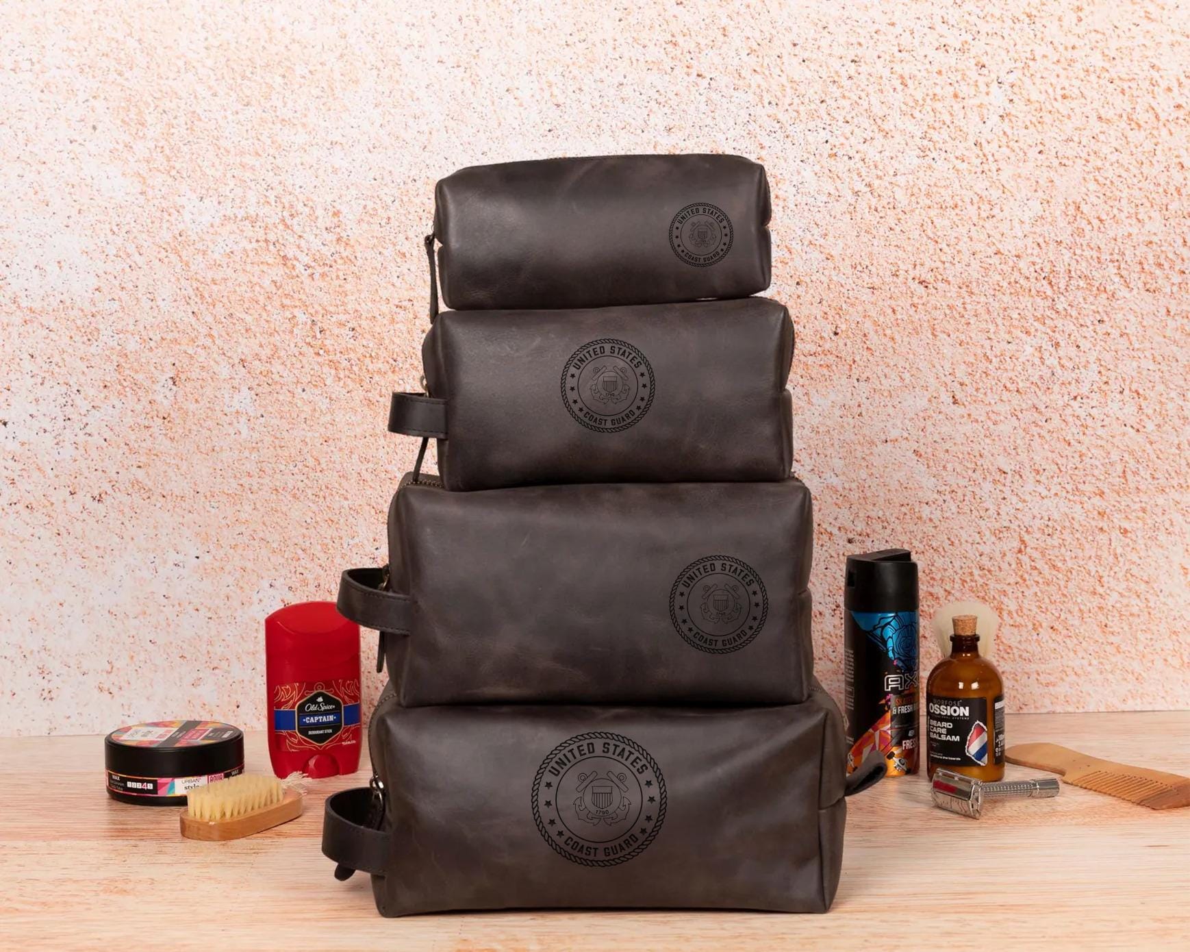 Coast Guard Gift, USA Army Dopp Kit, Military Gift, USA Toiletry Bag ...