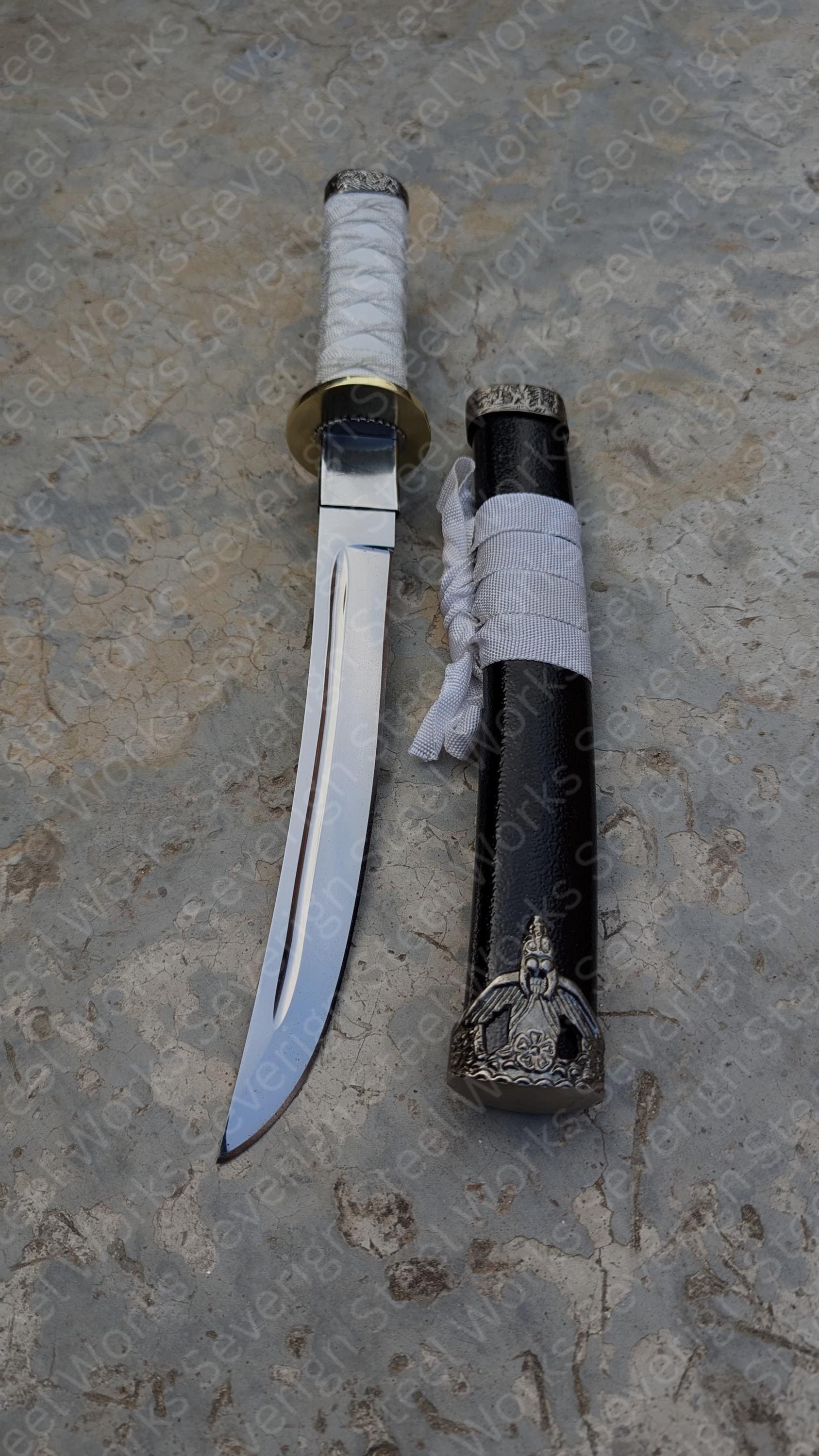 Samurai Tanto – Hand Forged Mini Katana Short Sword Replica - Etsy