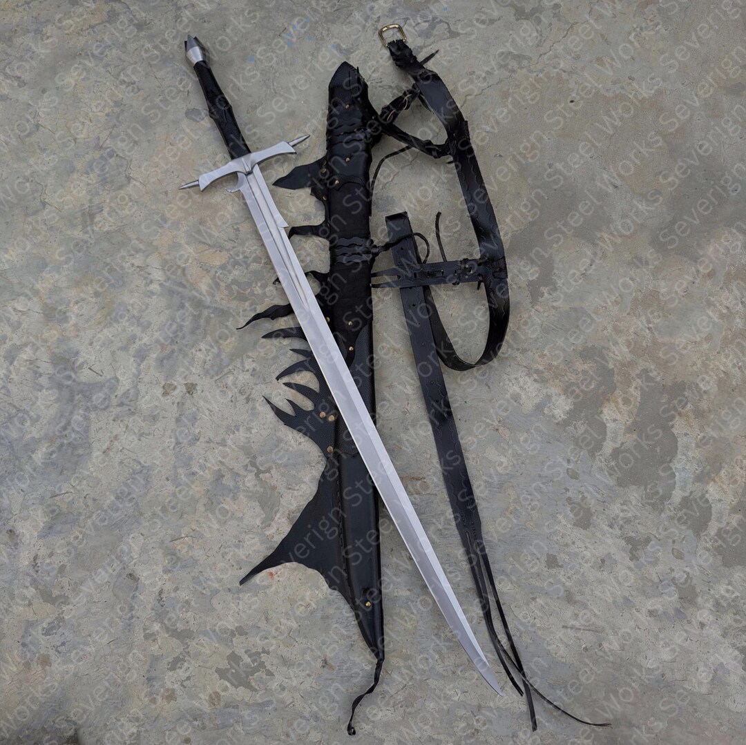 Myrddraal Sword – Wheel of Time Inspired 9260 Carbon Steel Blade ...