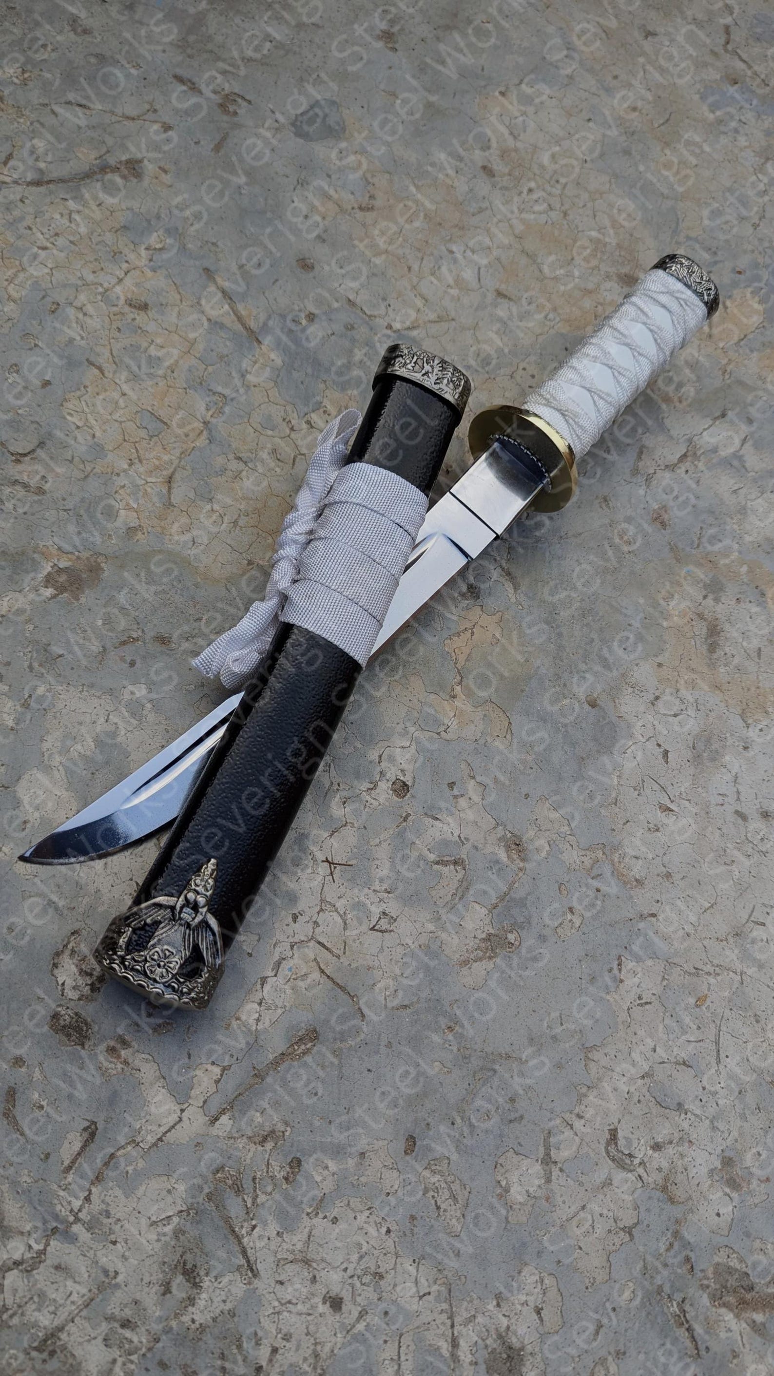 Samurai Tanto – Hand Forged Mini Katana Short Sword Replica - Etsy