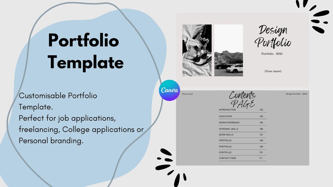 Digital Portfolio Template - Etsy