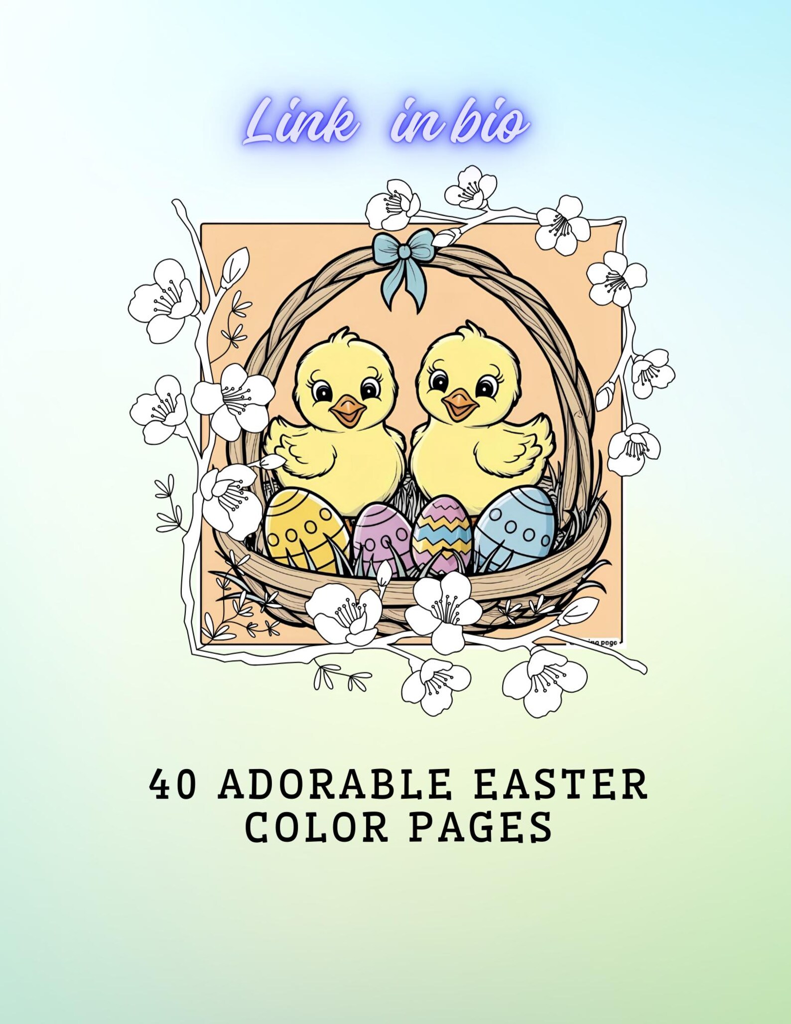 Easter Coloring Pages for Kids – 40 Cute Printable Sheets With Bunnies ...