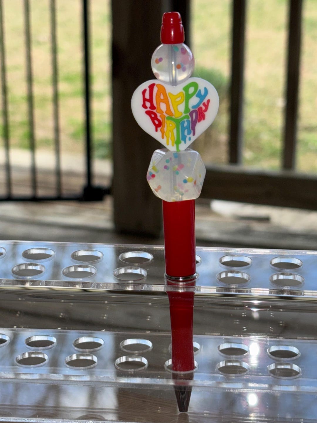 Red Happy Birthday Pen - Etsy