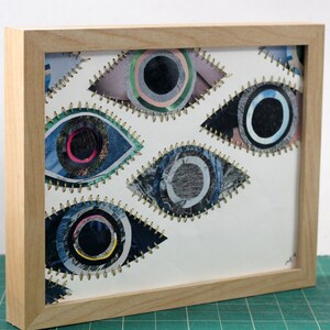 Collage Art Print 'eyepatch 001' Fine Art Print, Eye Art, Original ...
