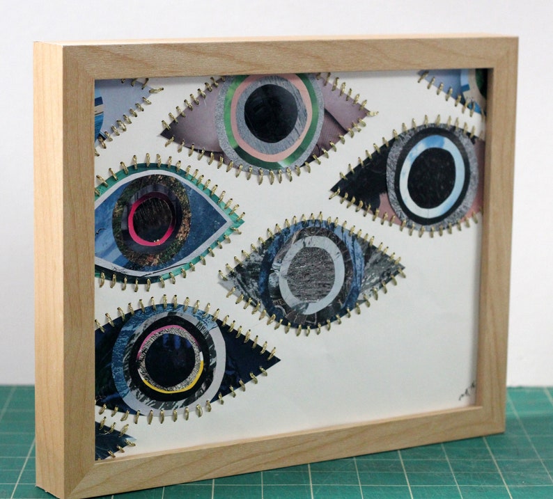 Collage Art Print 'eyepatch 001' Fine Art Print, Eye Art, Original ...