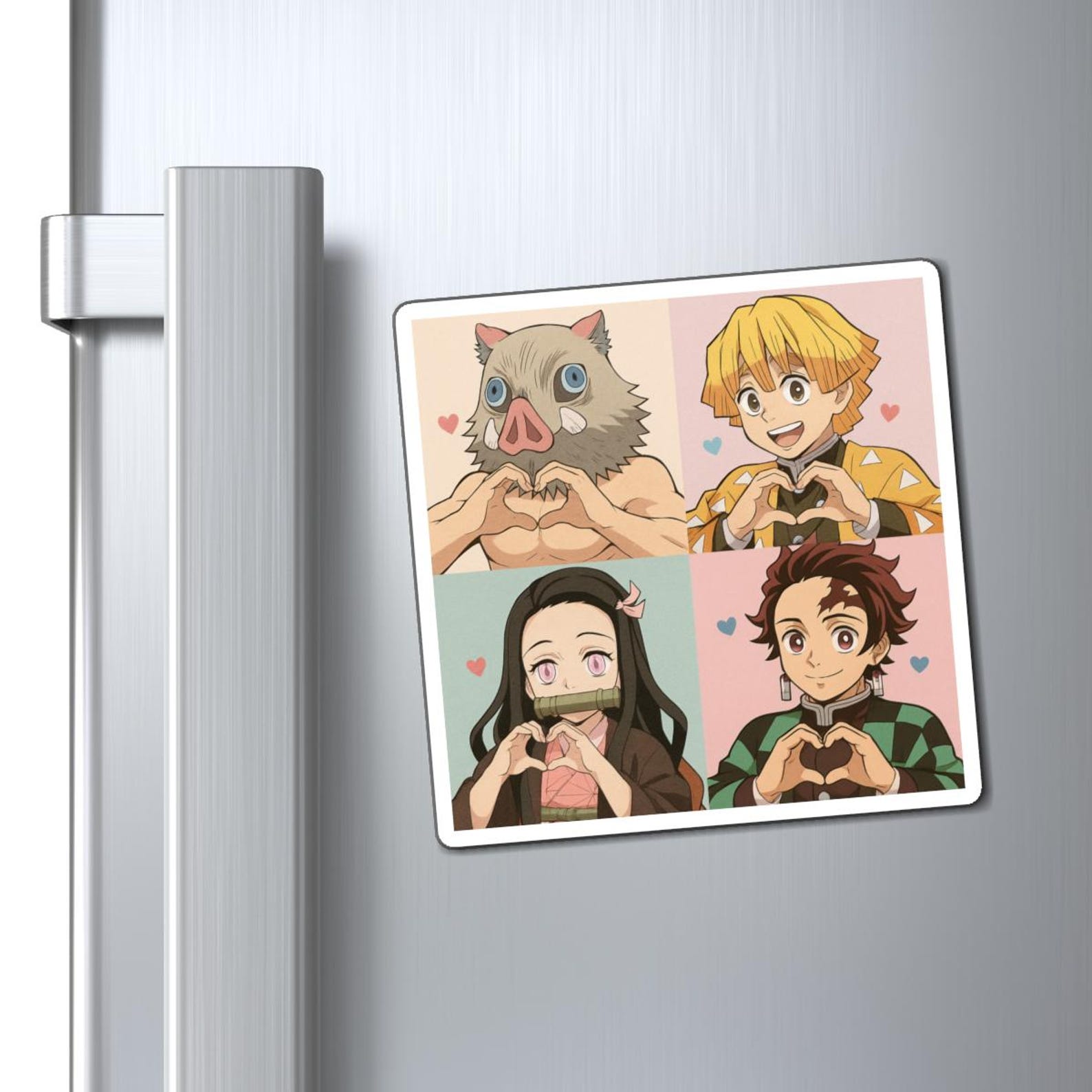 Demon Slayer Heart Graphic Magnet | Anime Lovers, Tanjiro, Nezuko ...