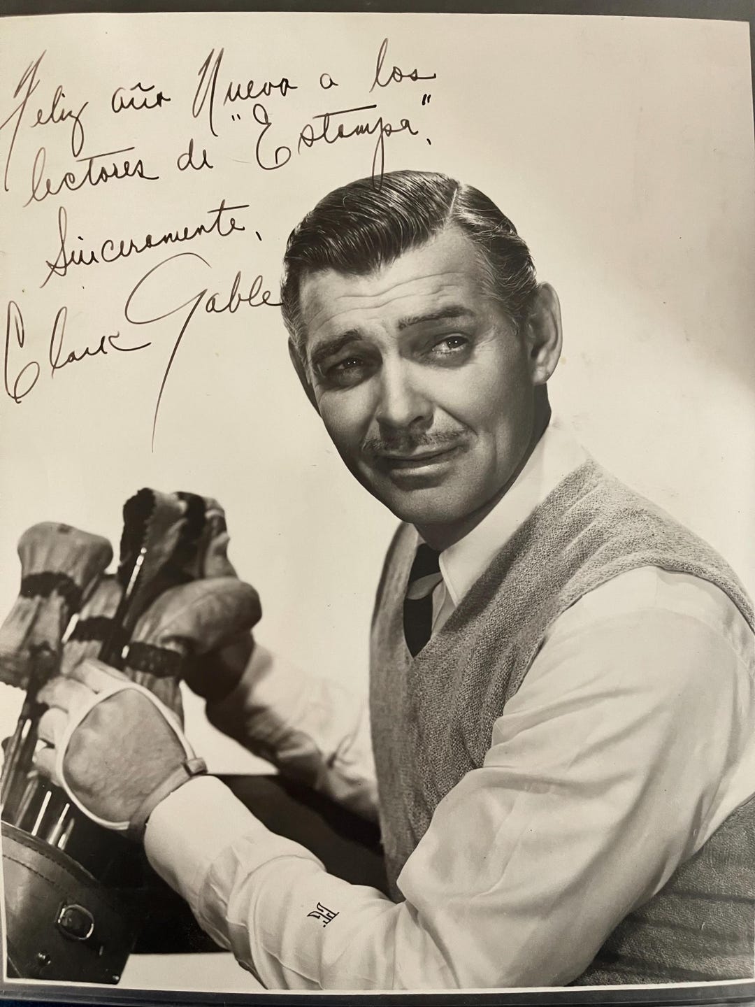 Clark Gable Hand Inscribed and Signed 8 X 10 Photograph - Etsy