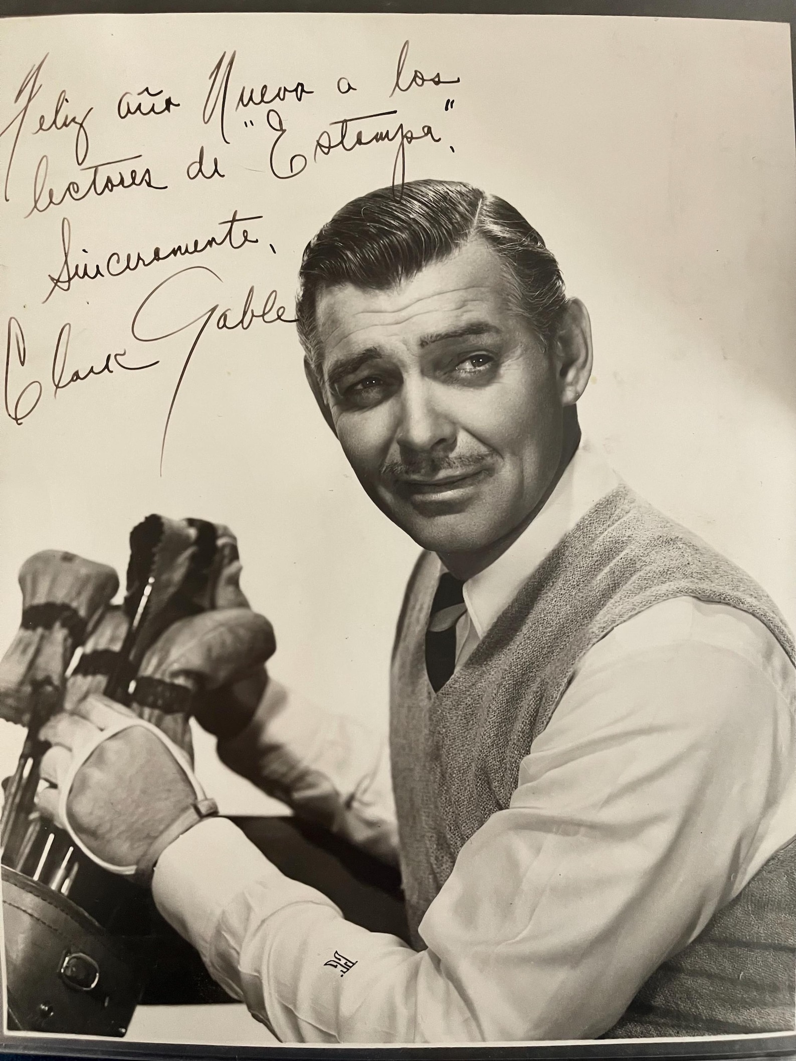 Clark Gable Hand Inscribed and Signed 8 X 10 Photograph - Etsy
