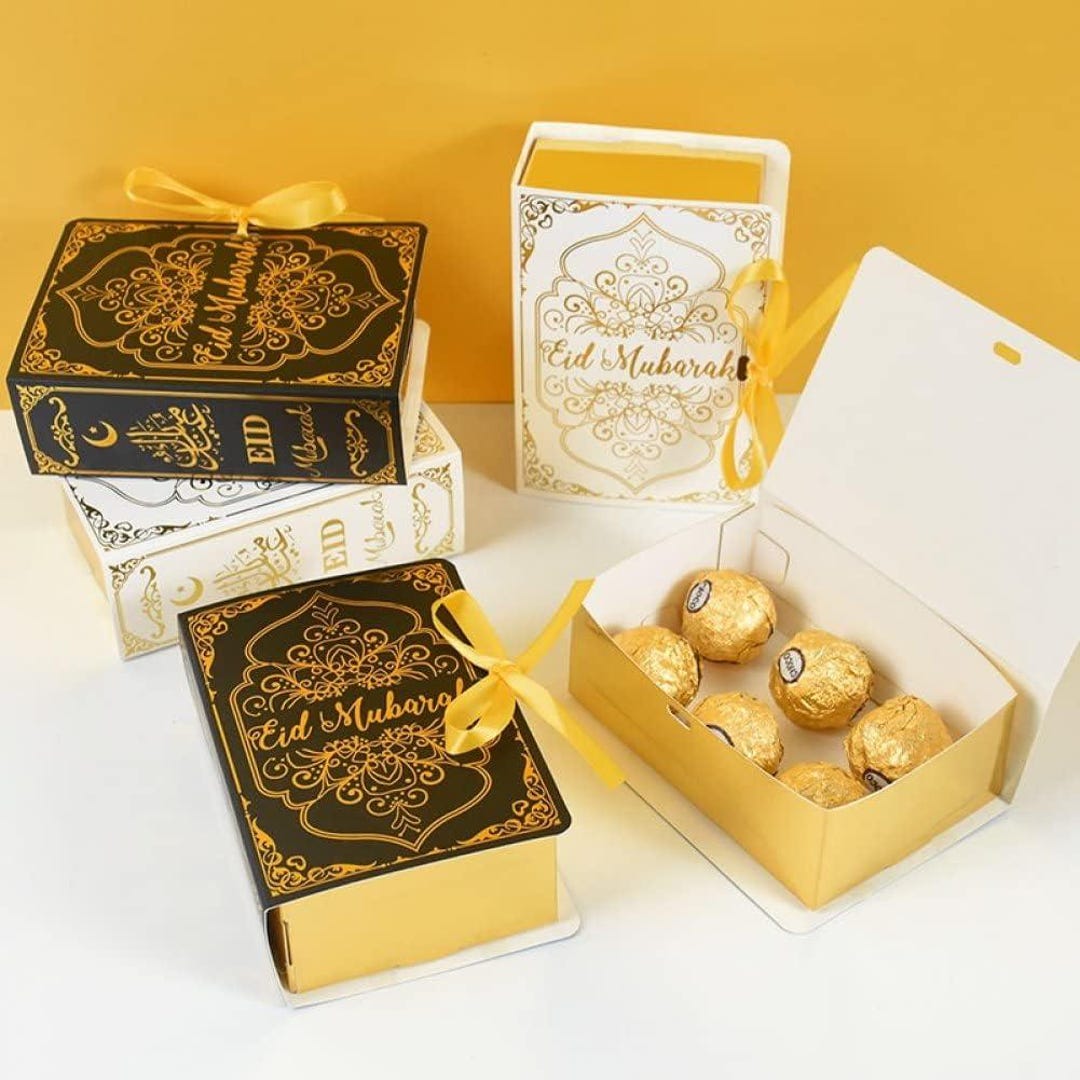 10 Quran-shaped Eid Gift Boxes – Elegant Book-shaped Treat Box With ...