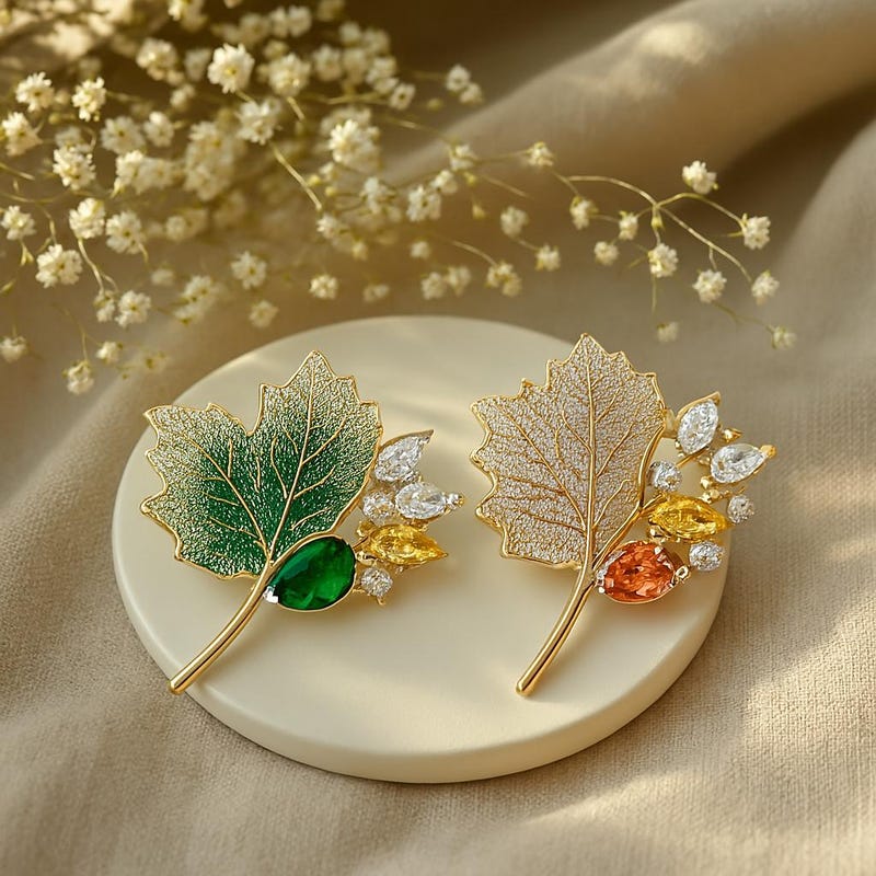 Autumn Leaf Brooch - Etsy