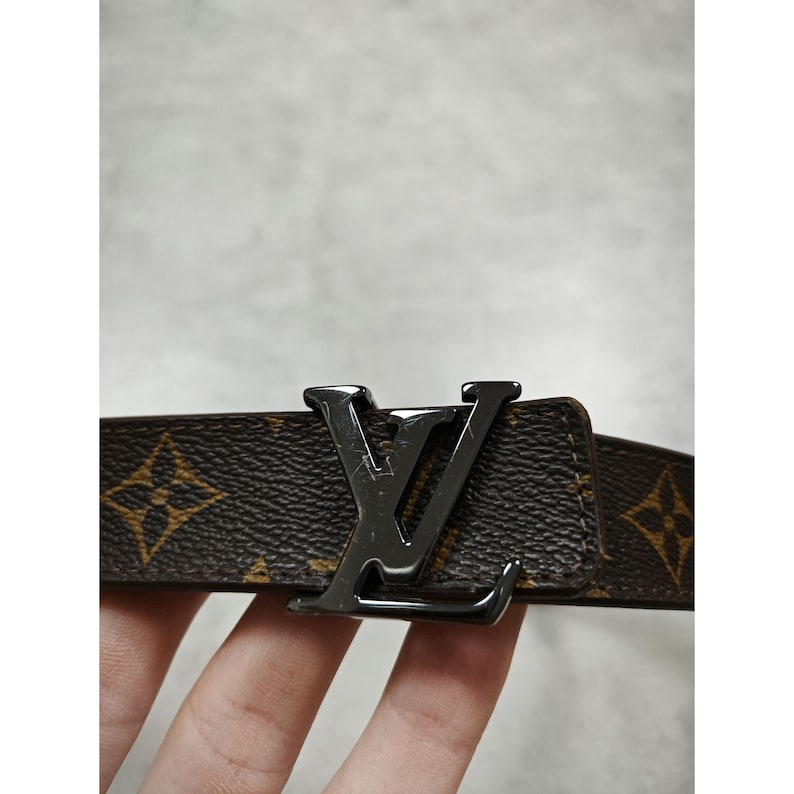 Louis Vuitton Monogram Belt Luxury - Etsy