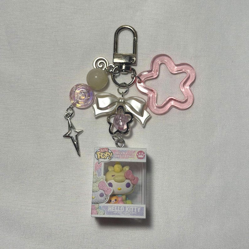 Mini Trinket Keychain, Pop Bitty Character Keychains - Etsy
