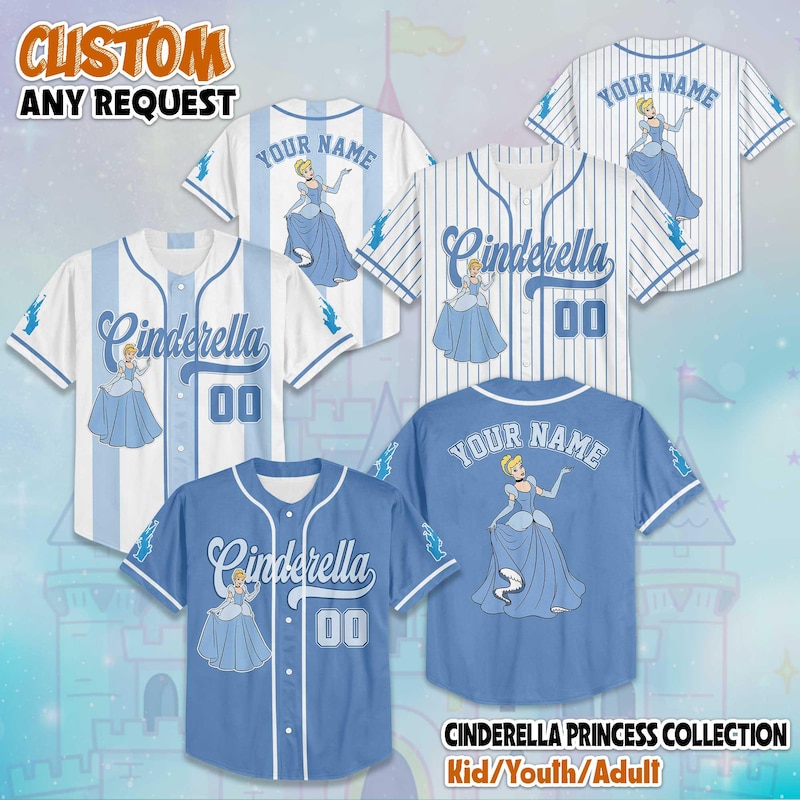 Custom Cinderella Jersey - Etsy