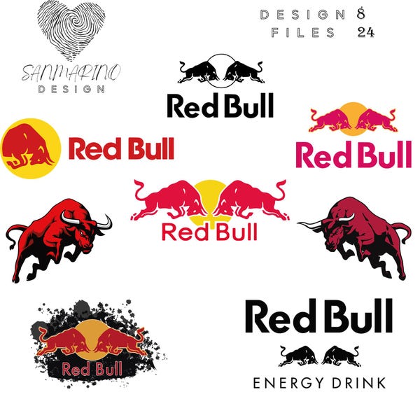 Red Bull Sticker - Etsy