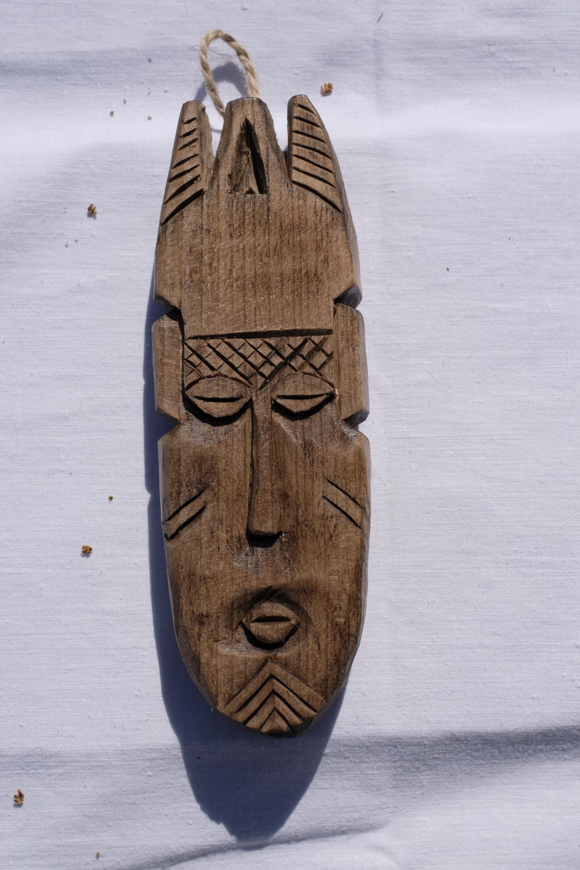 Hand Carved African Wooden Mask Set: Tribal Wall Art Decor - Etsy