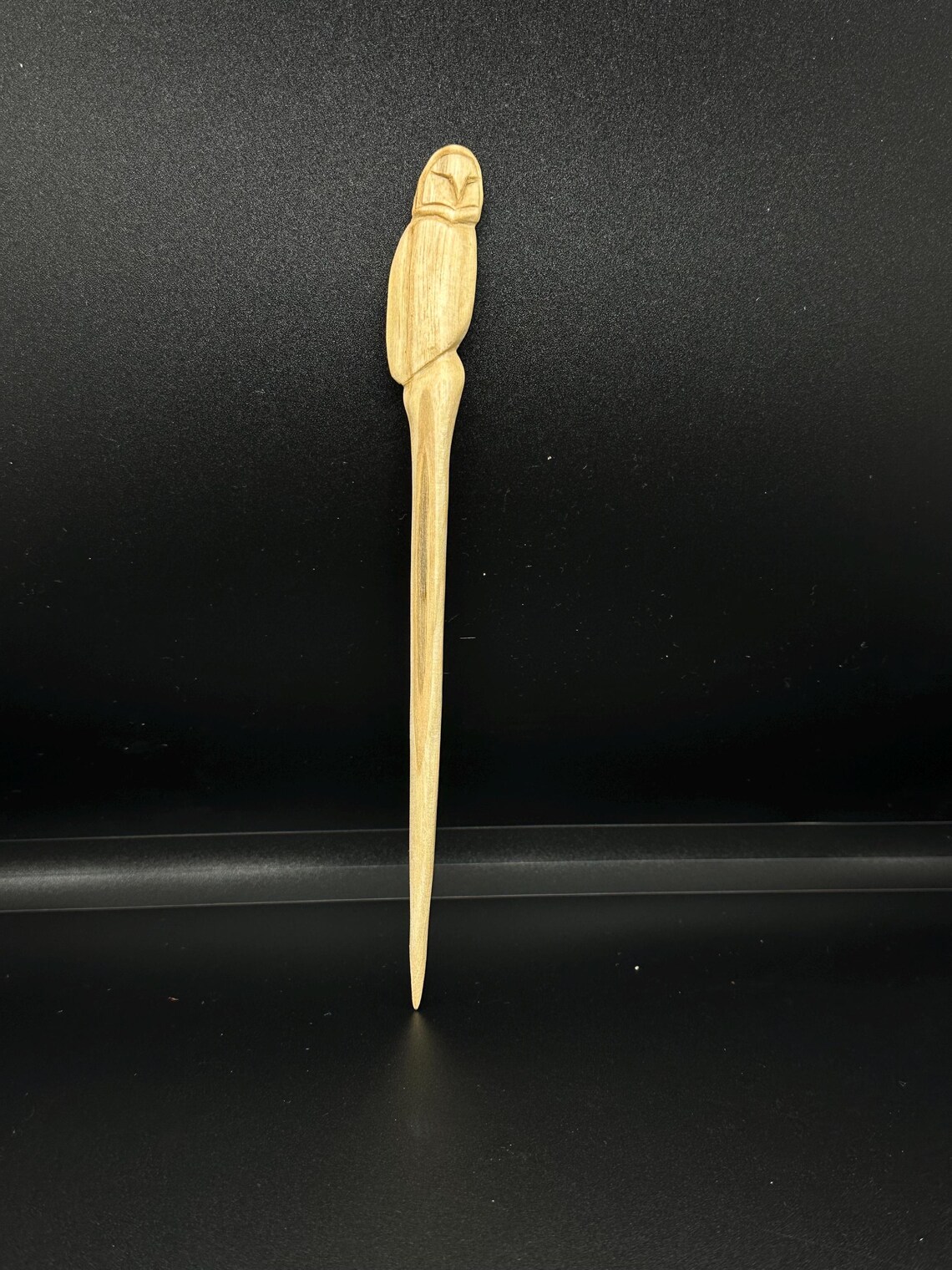 Hand Carved Walnut Wood Owl Hair Pin: Rustic Hair Accessories - Etsy