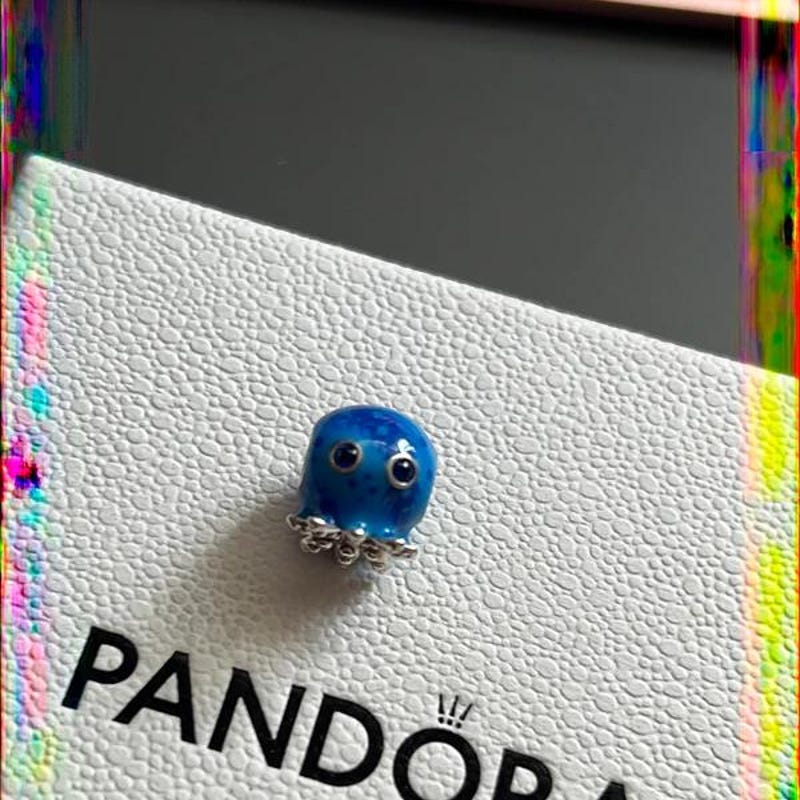 Blue Pandora Charm - Etsy