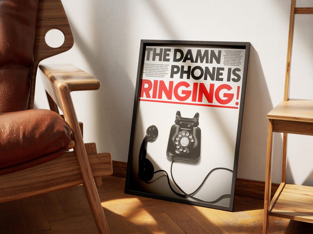The Phone is Ringing Poster | Digital Download Print | Wall Art - Etsy