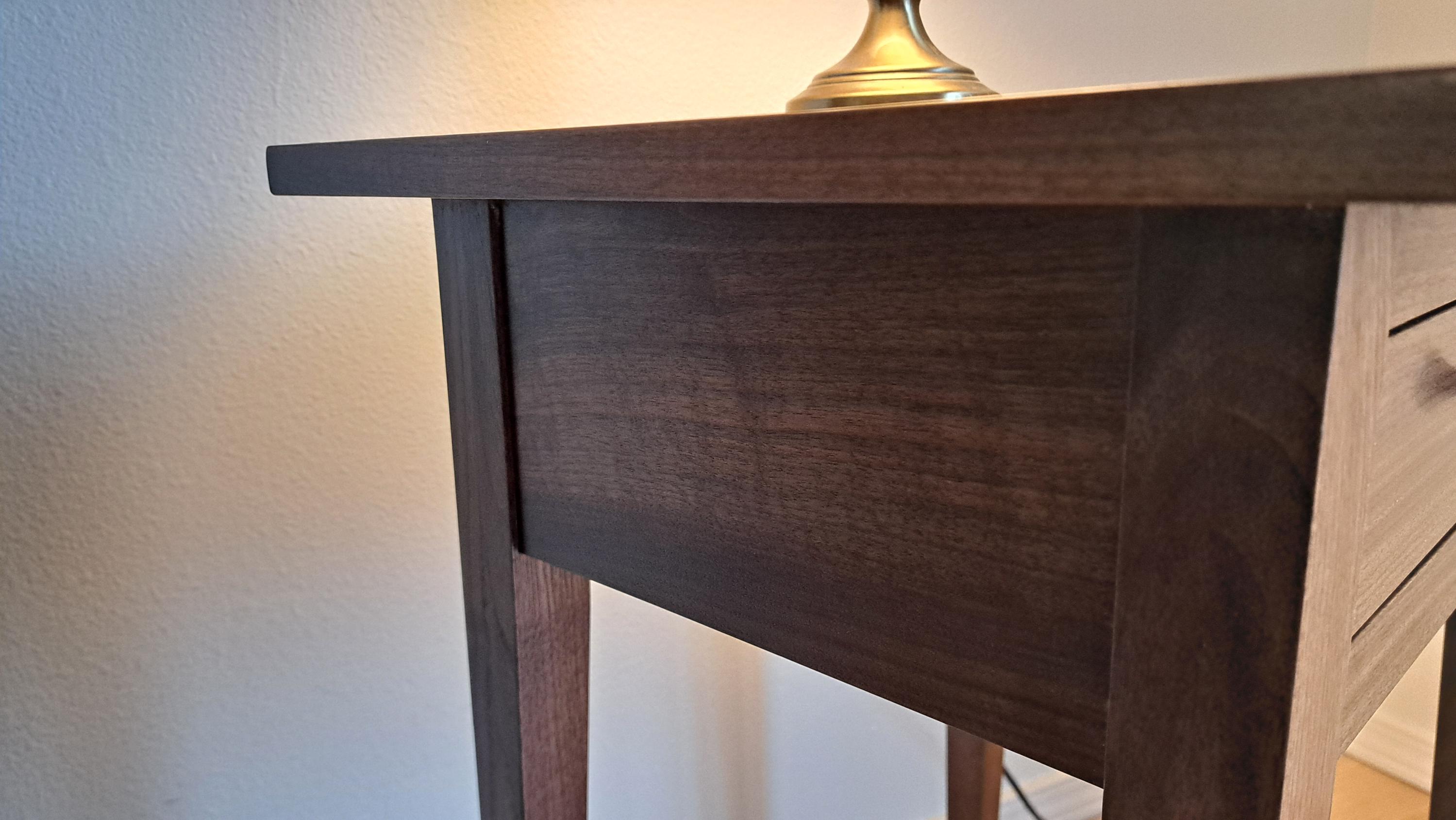 Walnut Shaker Bedside Table – Nightstand, End Table or Entry Table - Etsy