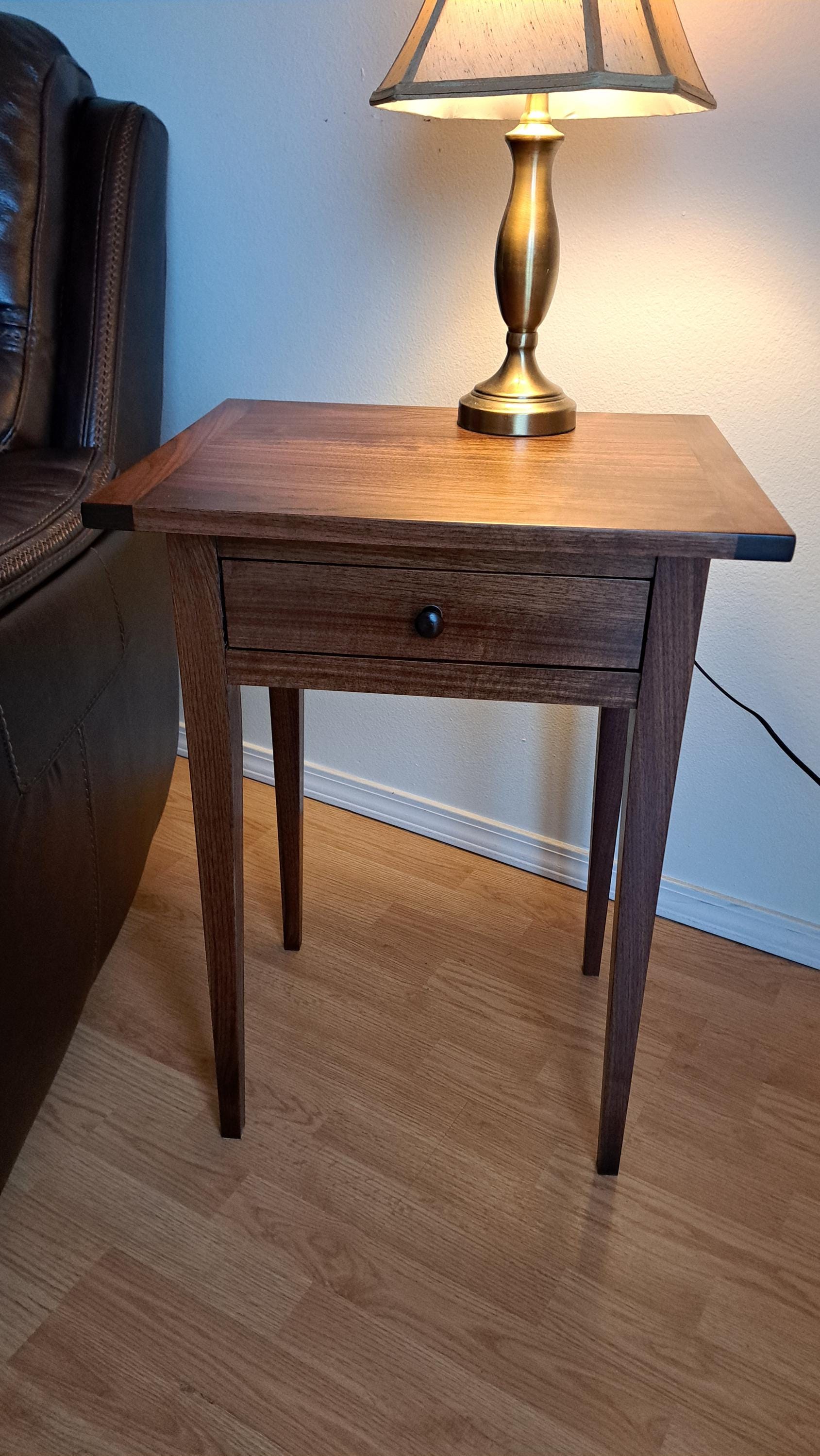 Walnut Shaker Bedside Table – Nightstand, End Table or Entry Table - Etsy