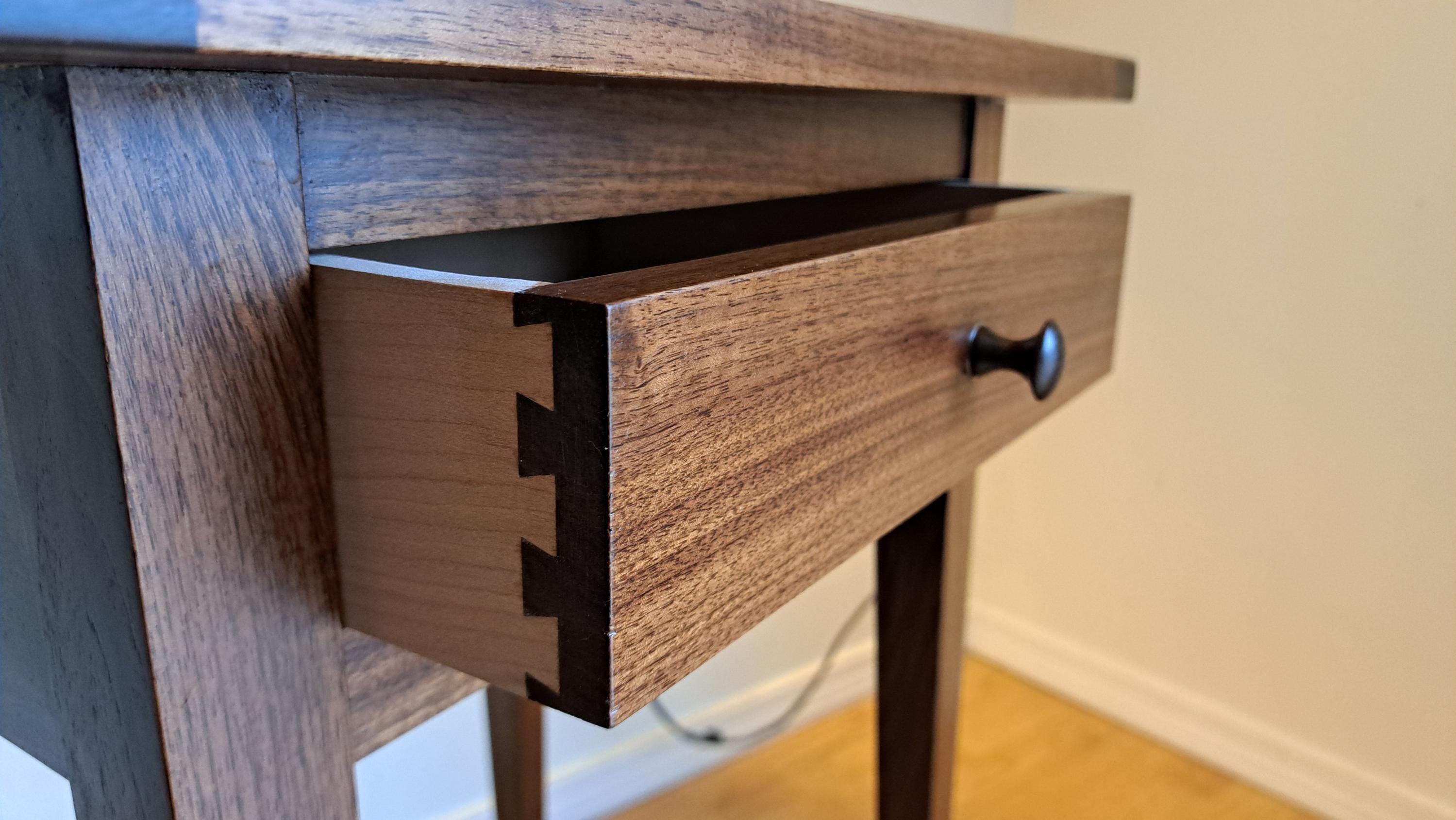 Walnut Shaker Bedside Table – Nightstand, End Table or Entry Table - Etsy