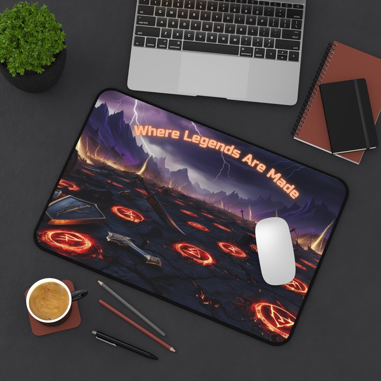 Epic Gaming Mouse Pad Fantasy Warrior Desk Mat for Gamers Large ...