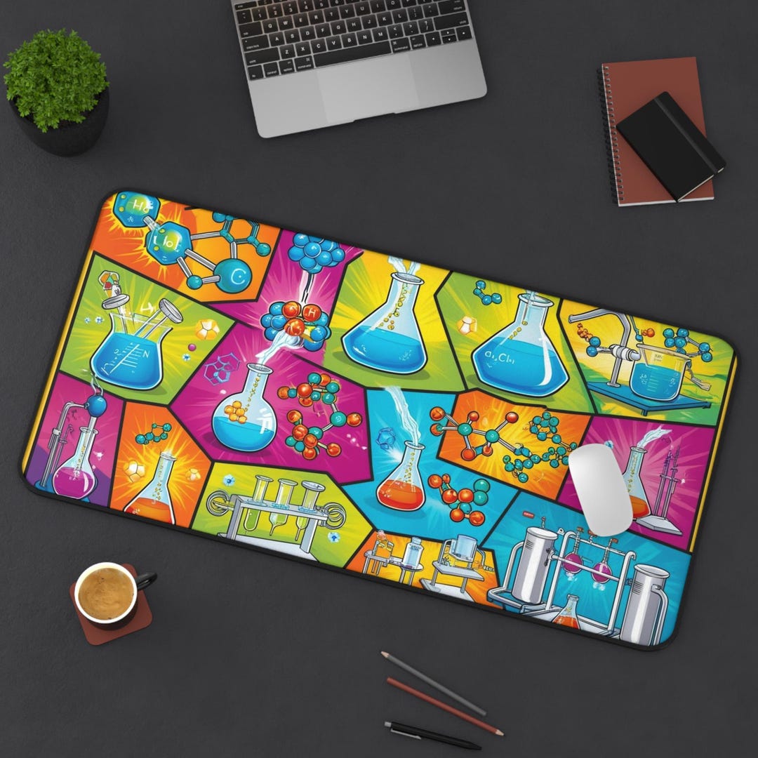 Science Desk Mat - Personalized Physics, Chemistry, Biology Mousepad ...