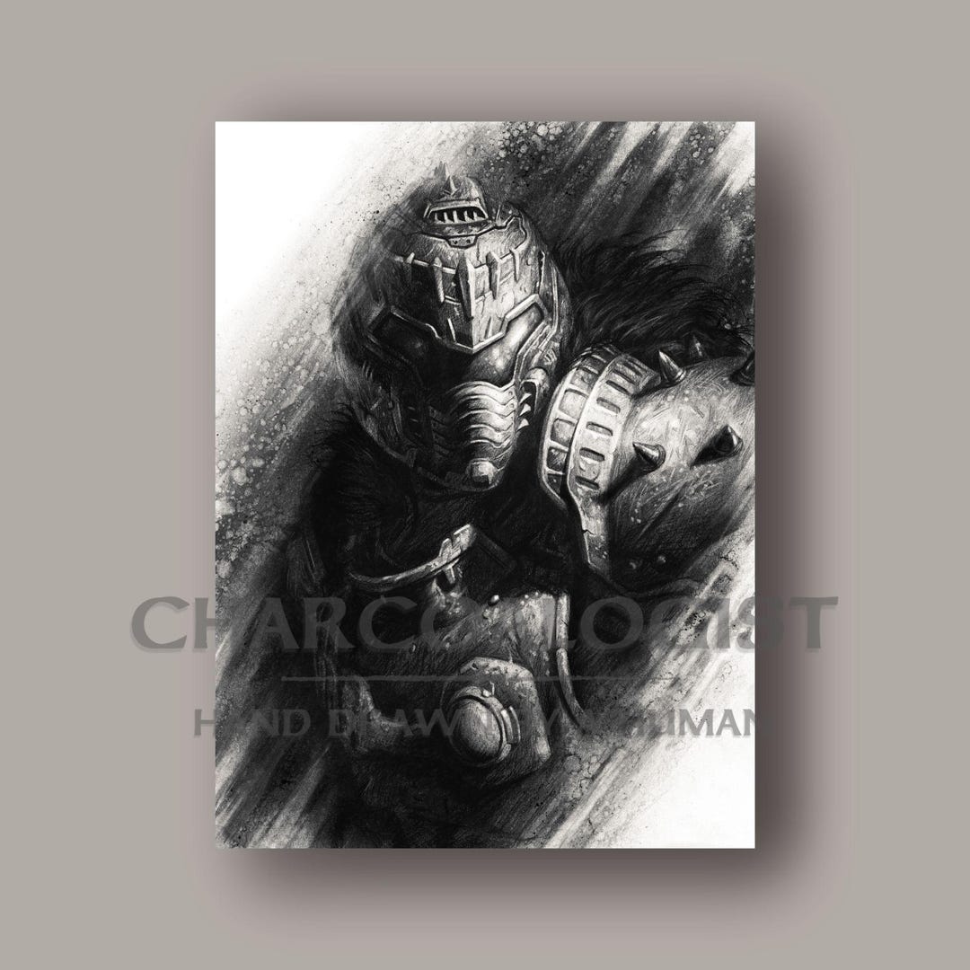 Doomslayer Art Print Poster - Etsy