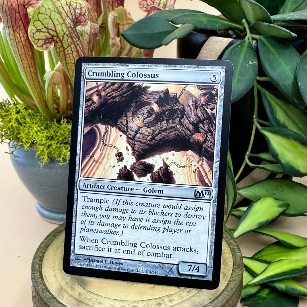 Crumbling Colossus Artist Proof Card - Etsy