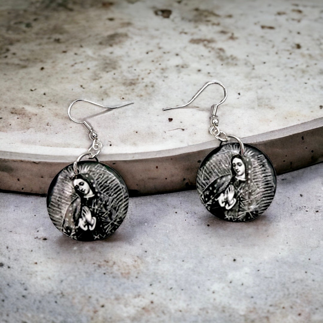 Our Lady of Guadalupe Earrings - Etsy
