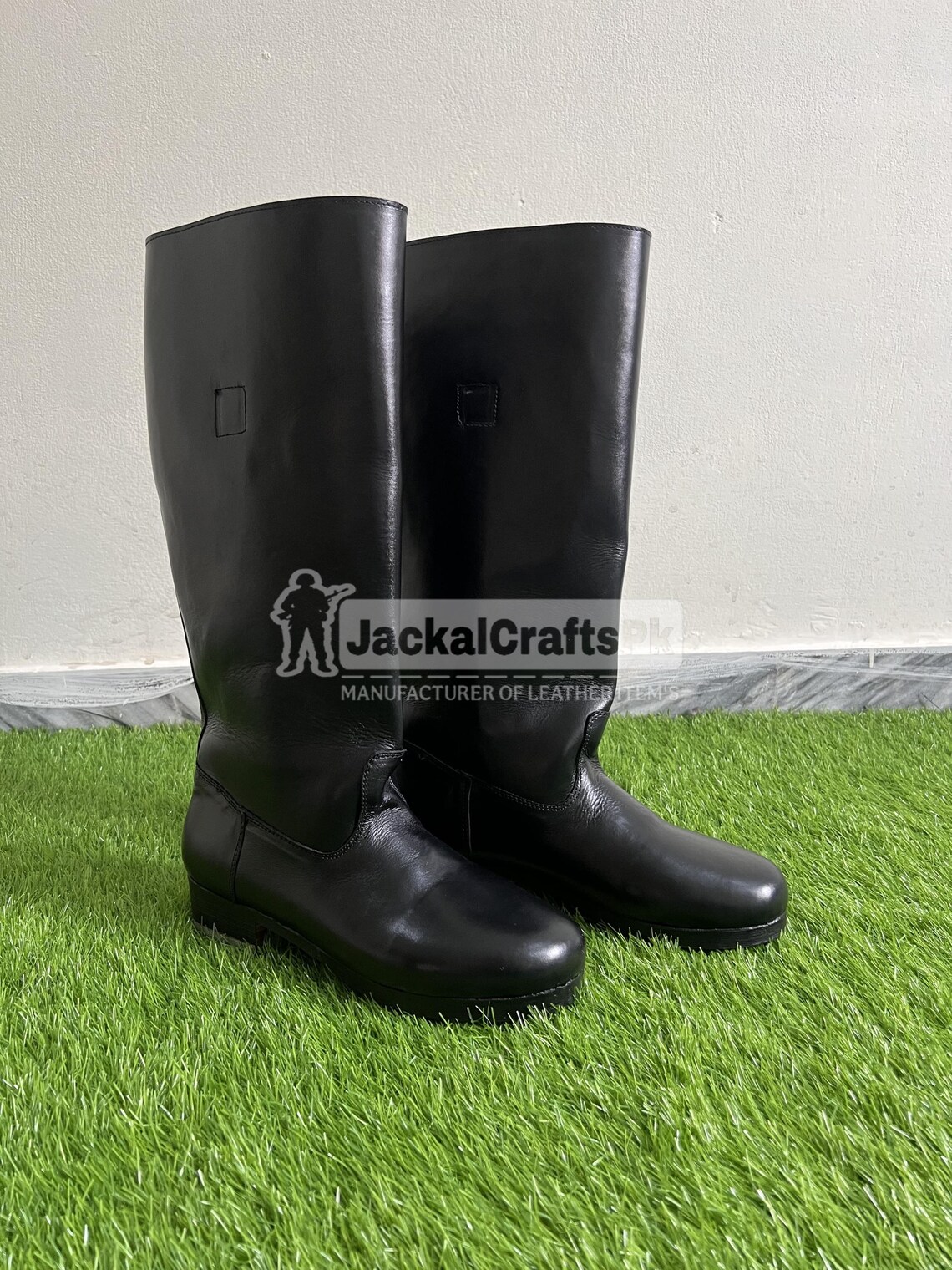 Handmade German Leather Riding Boots: Equestrian Military Reenactment ...