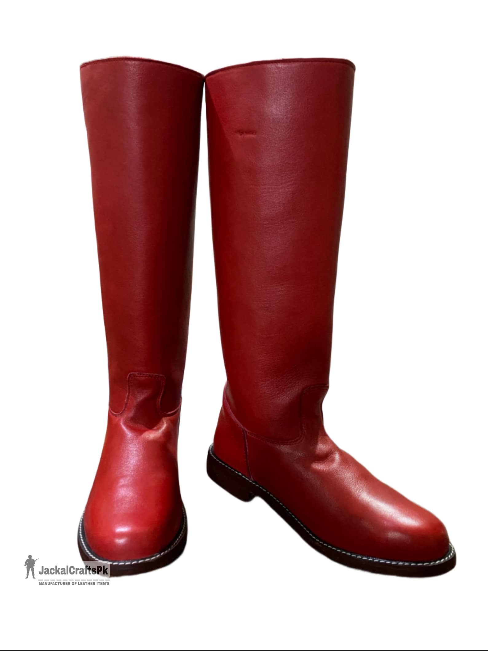 Handmade Red Leather Knee High Boots: Vintage Cosplay Costume - Etsy