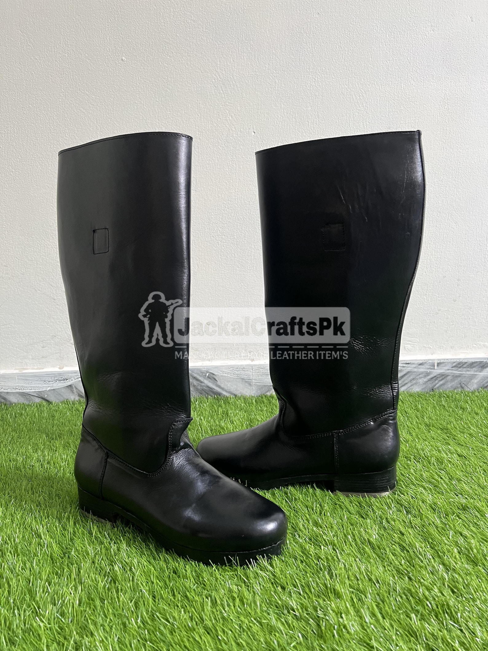 Handmade German Leather Riding Boots: Equestrian Military Reenactment ...