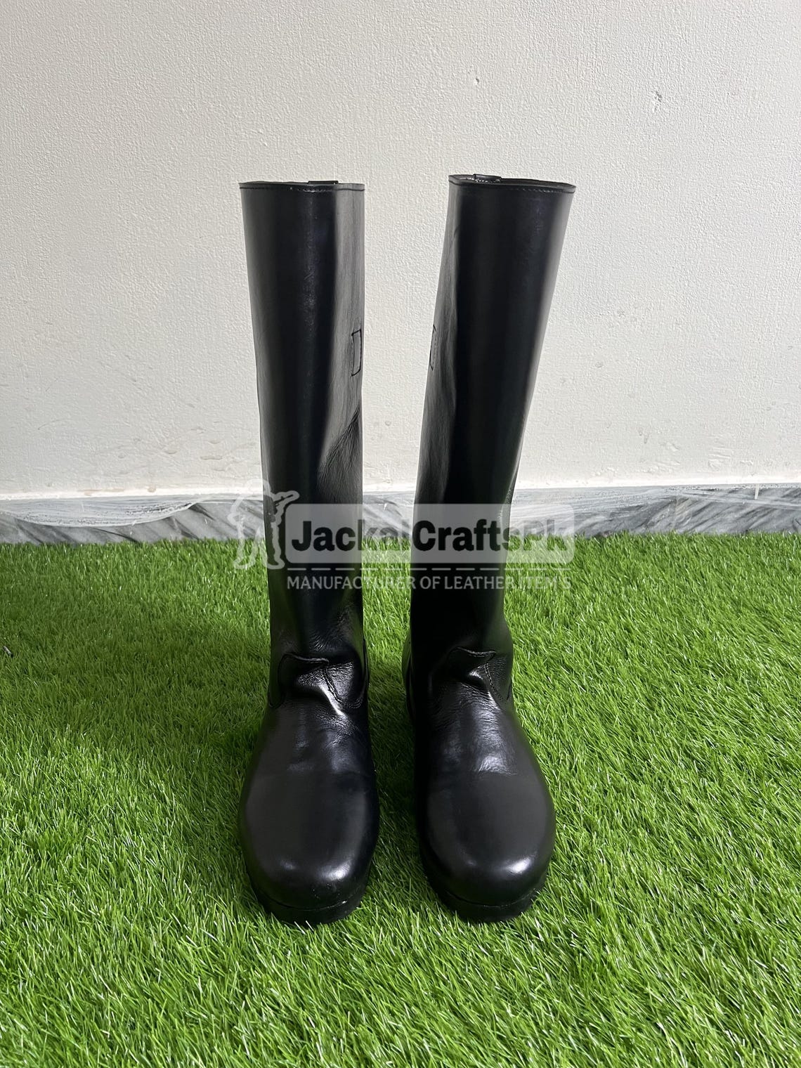 Handmade German Leather Riding Boots: Equestrian Military Reenactment ...