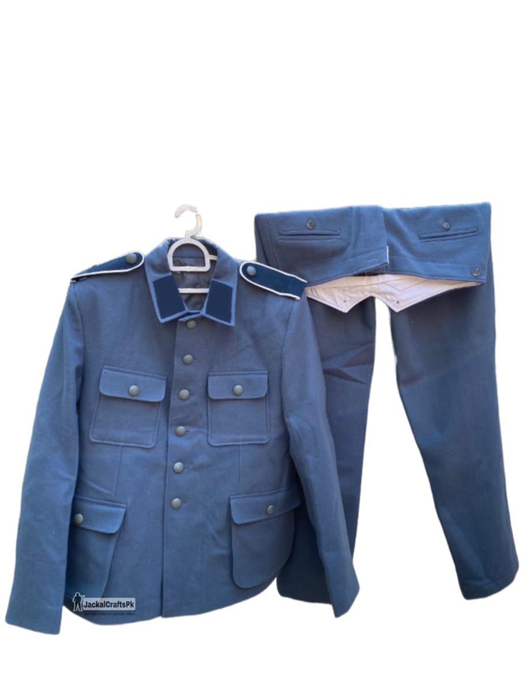 Classic Military-inspired Cosplay Outfit – Blue Uniform Jacket and ...