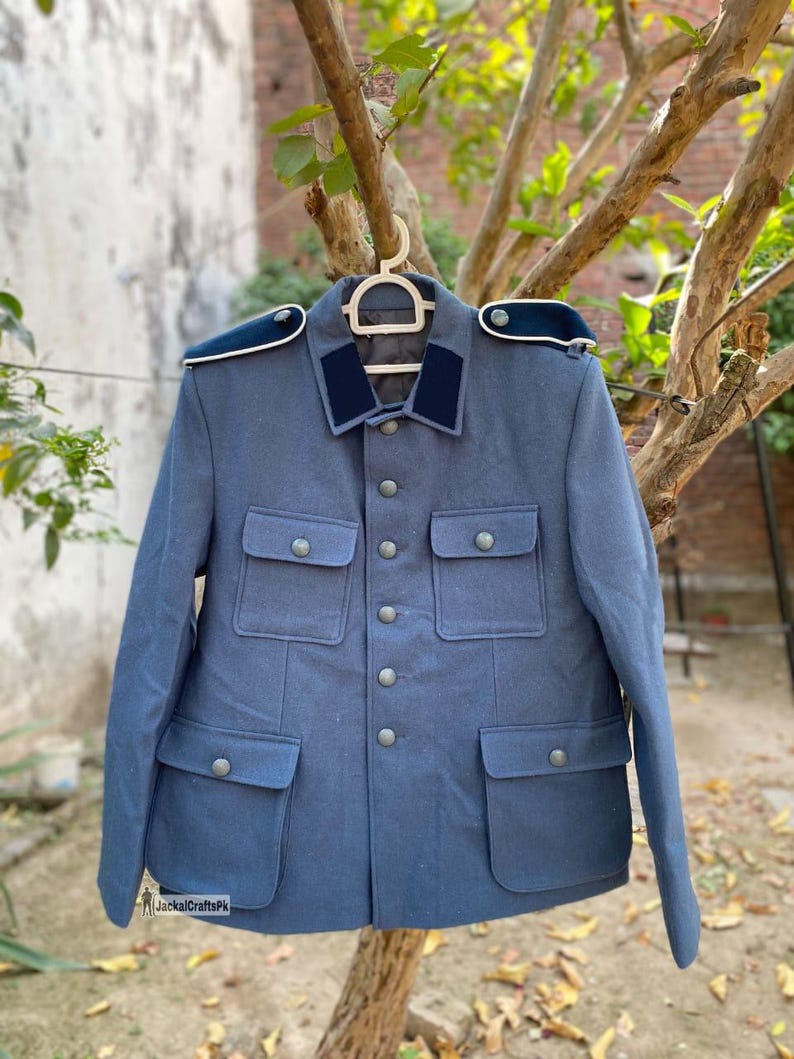 Classic Military-inspired Cosplay Outfit – Blue Uniform Jacket and ...