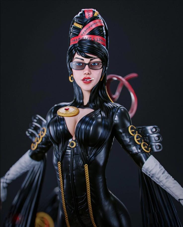 Bayonetta - STL Model for Resin Printer Figure 3D Printing - High ...