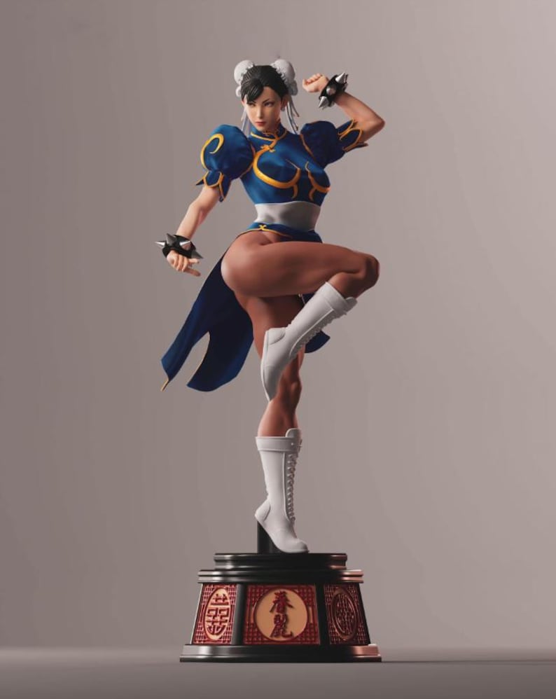 Chun Li - Modelo STL para impresora de resina, impresión 3D de figuras ...