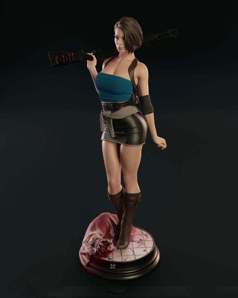 Jill Valentine - Modelo STL para impresora de resina - Impresión 3D de figuras - Diorama de alta ...