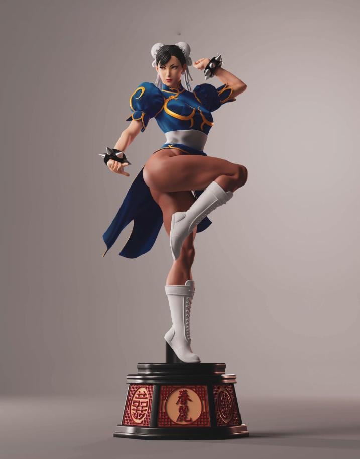 Chun Li - STL Model for Resin Printer Figure 3D Printing - High Quality ...