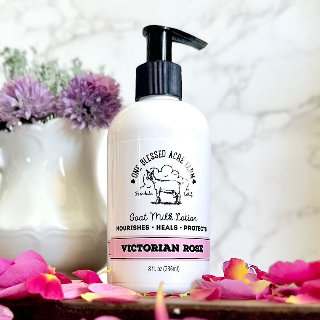 Rose Goat Milk Lotion Rose Hand Cream Rose Body Lotion Travel - Etsy