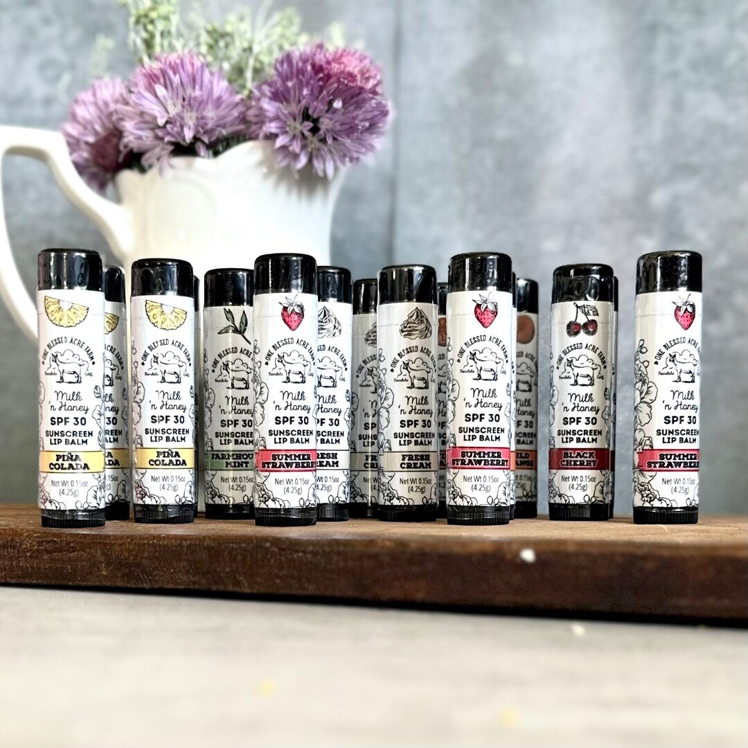 Bulk Lip Balm Party Favor Baby Shower Gift Goat Milk Lip Balm Set Goat ...