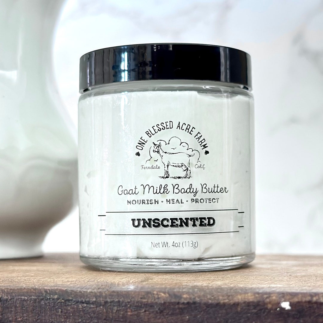 Unscented Goat Milk Body Butter Unscented Goat Milk Hand Cream Goat ...