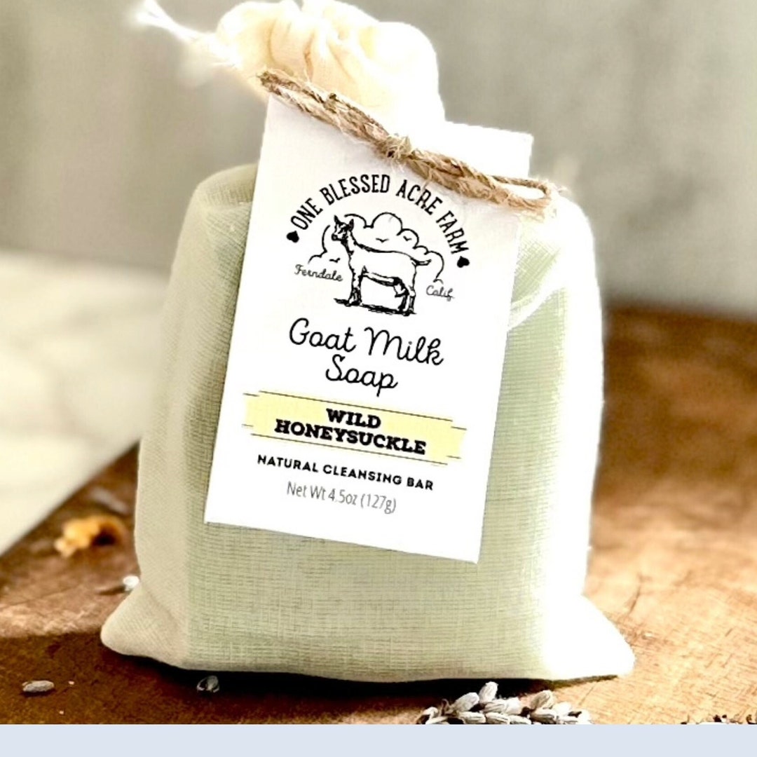 Honeysuckle Goat Milk Soap Bar Honeysuckle Soap Bar Goat Milk Body Soap ...