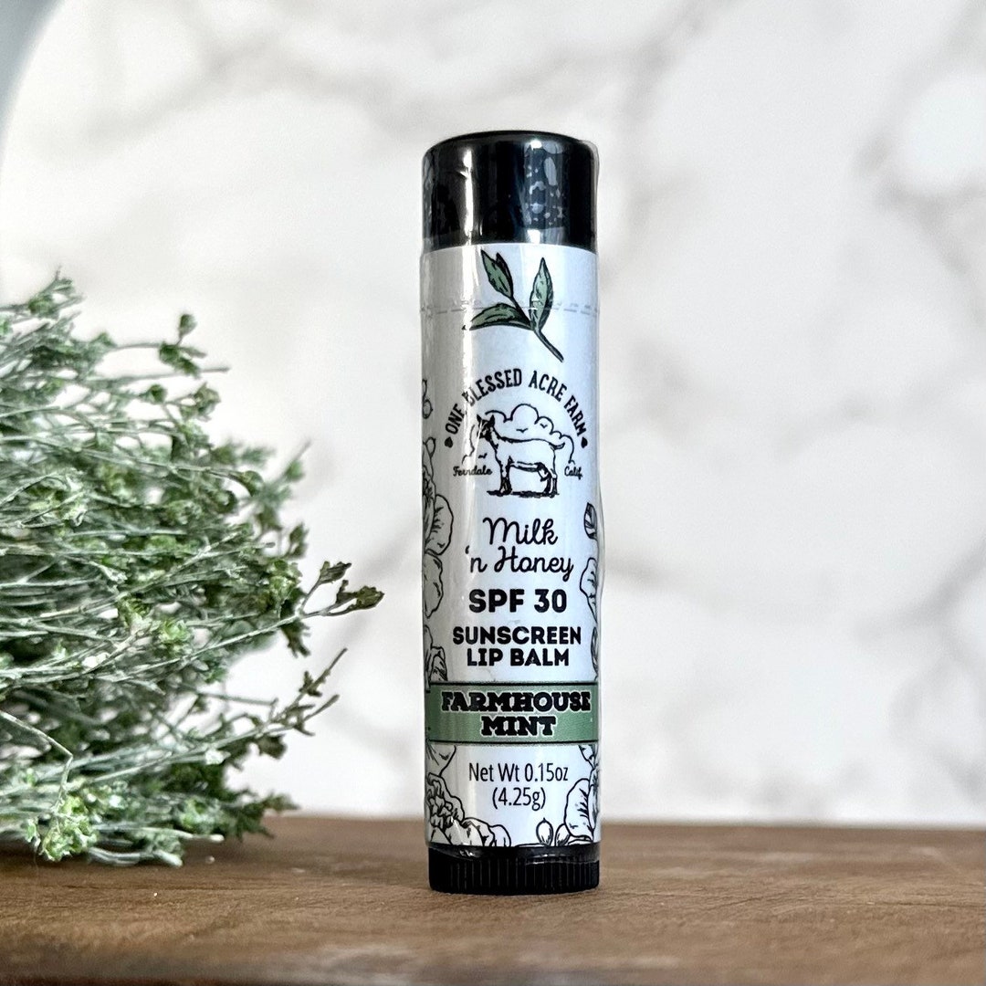Peppermint Lip Balm Wedding Shower Gift Goat Milk Lip Balm Mint ...